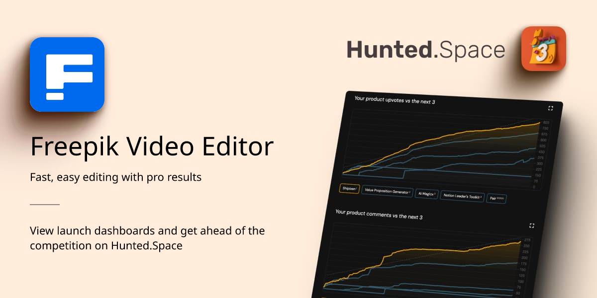 Freepik Video Editor | Product Hunt launch (245 upvotes | 7 comments)