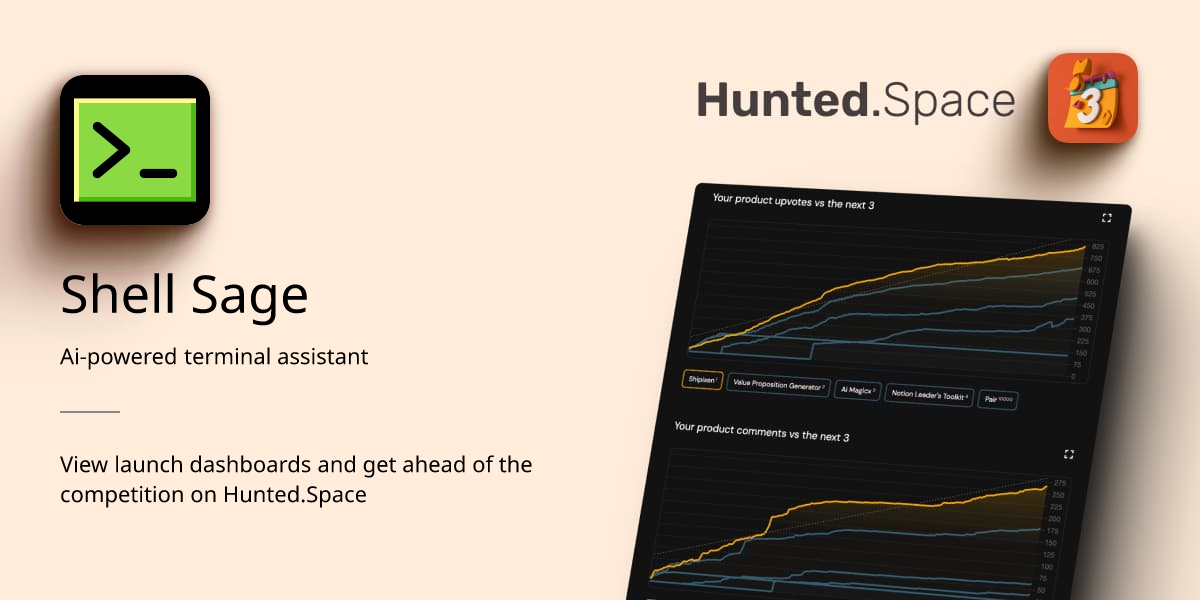 Shell Sage | Product Hunt launch dashboard (136 upvotes | 4 comments)