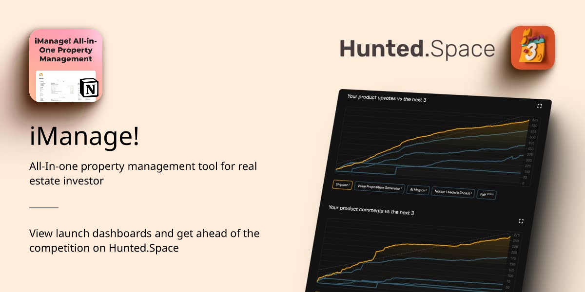 iManage! | Product Hunt launch dashboard (29 upvotes | 9 comments)