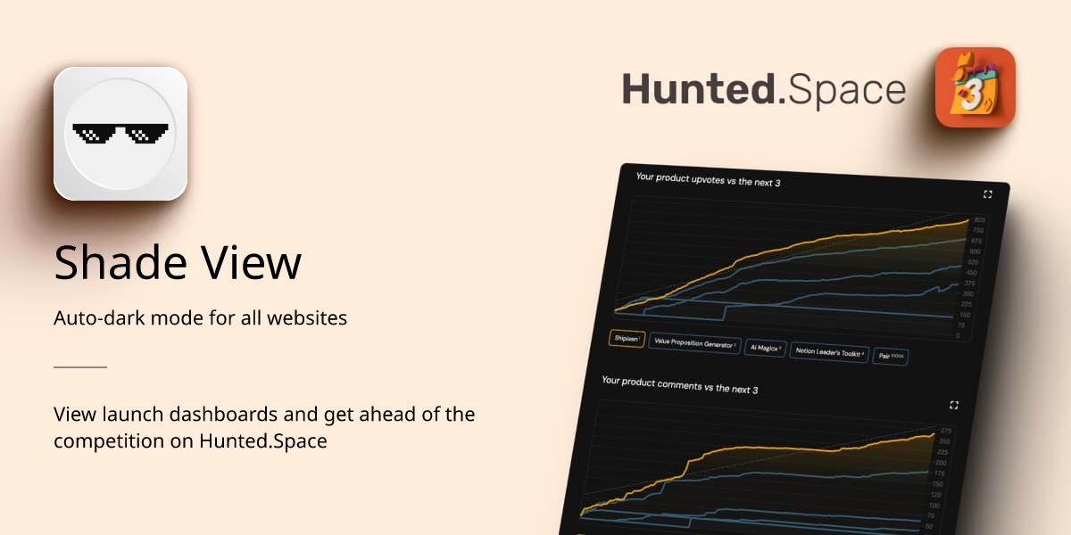 Shade View | Product Hunt launch dashboard (136 upvotes | 47 comments)