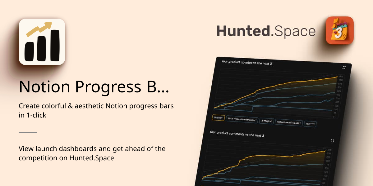 Notion Progress Bar Formula Generator | Product Hunt launch dashboard ...