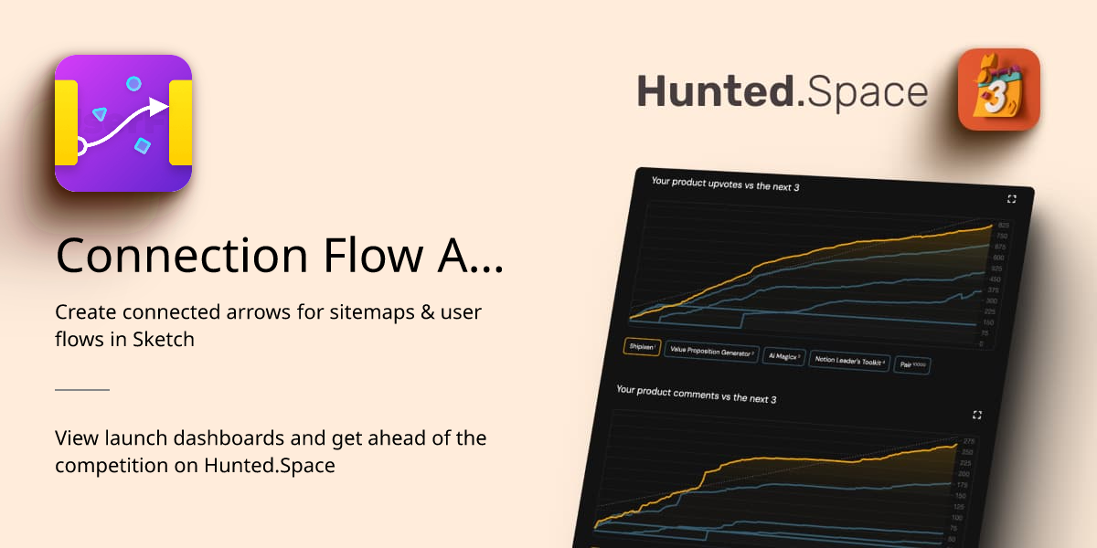 Connection Flow Arrows | Product Hunt launch dashboard (252 upvotes | 7 ...