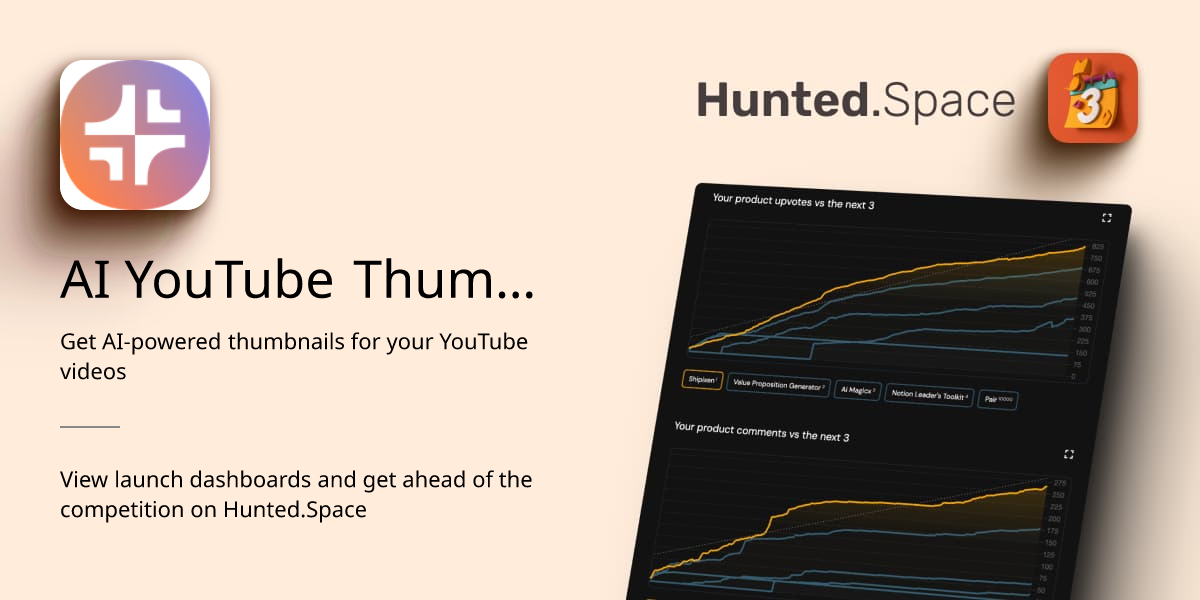 AI YouTube Thumbnails | Product Hunt launch dashboard (183 upvotes | 36 ...