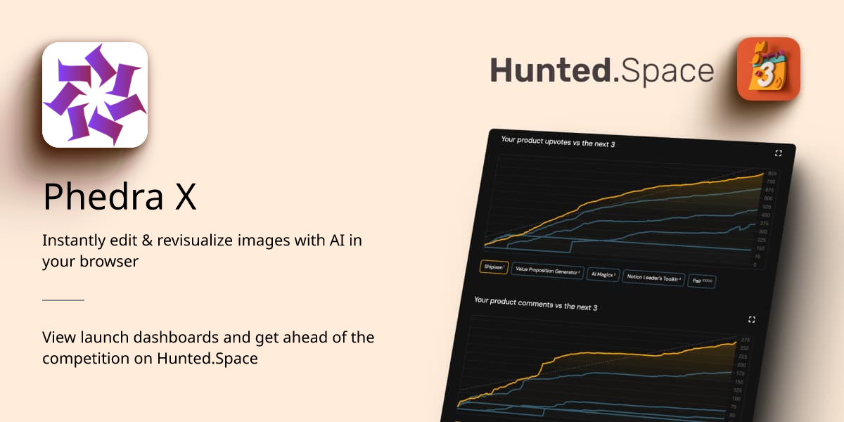 Phedra X | Product Hunt launch dashboard (358 upvotes | 86 comments)