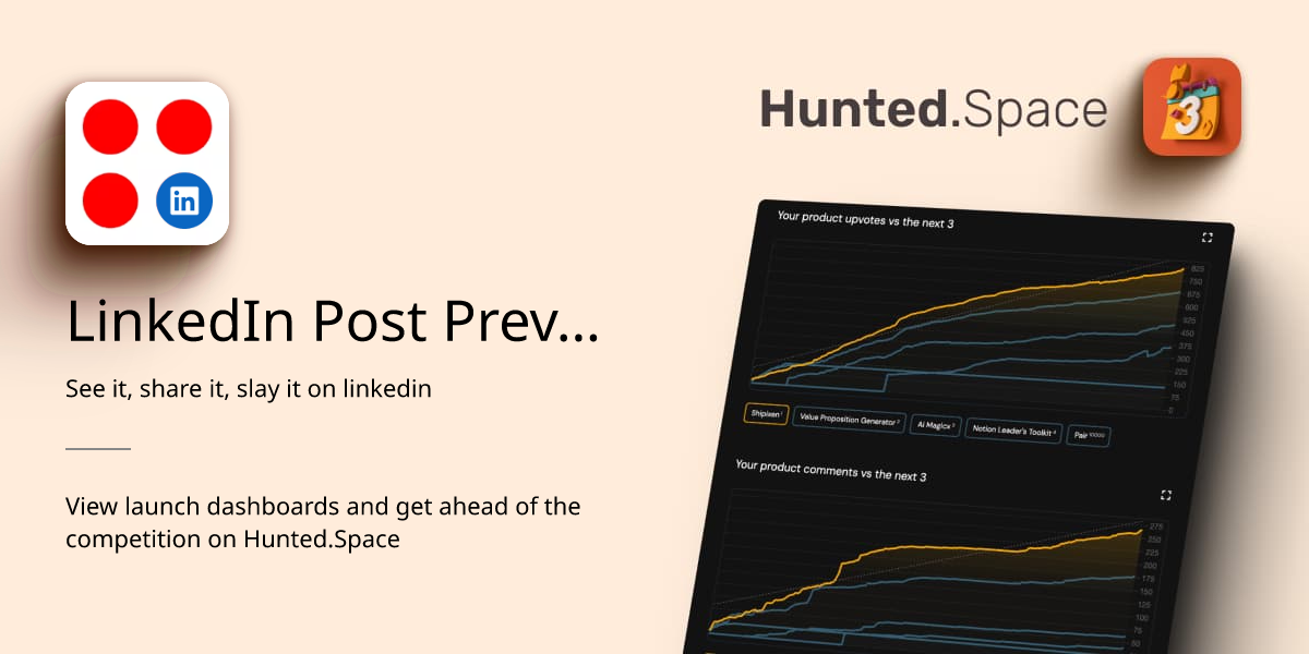 LinkedIn Post Preview Generator | Product Hunt launch dashboard (187 ...