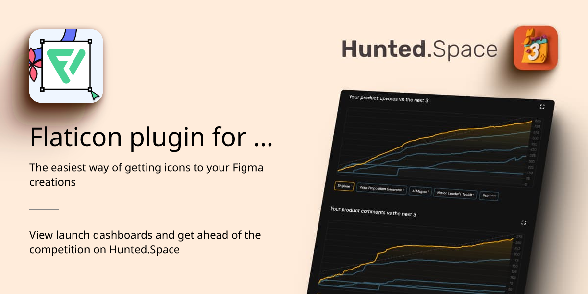 Flaticon plugin for Figma | Product Hunt launch dashboard (113 upvotes ...