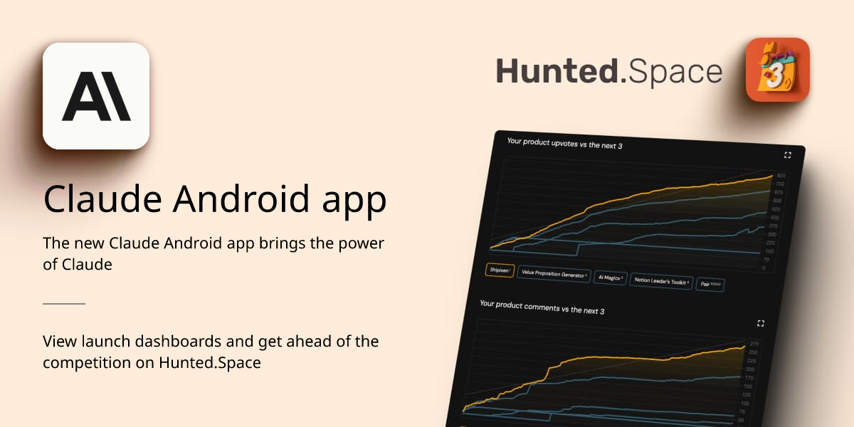 Claude Android app | Product Hunt launch dashboard (224 upvotes | 24 ...