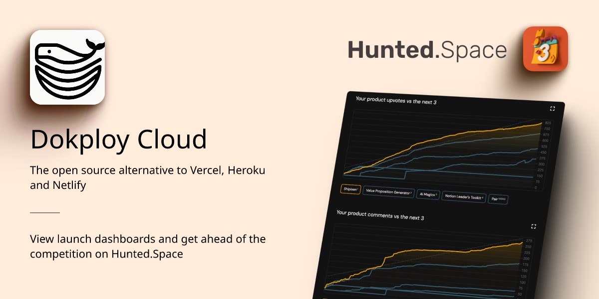 Dokploy Cloud | Product Hunt launch dashboard (212 upvotes | 20 comments)