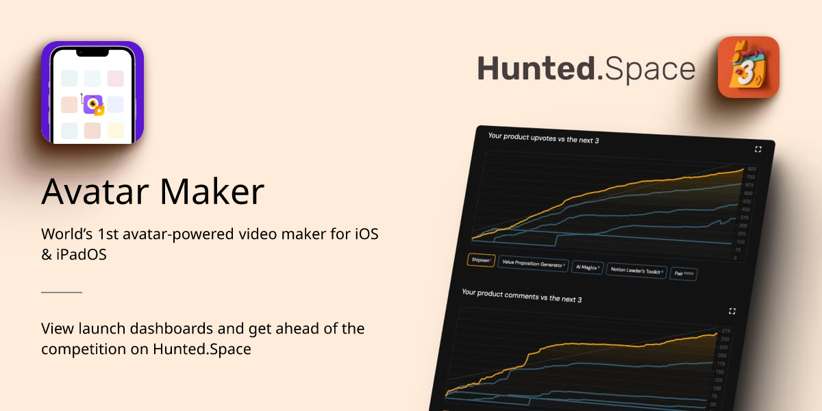 Avatar Maker | Product Hunt launch dashboard (209 upvotes | 77 comments)